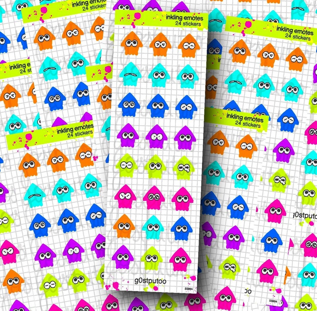 Inkling Mood 2x6 in Kiss Cut Deco Sticker Sheet 24 Stickers Journaling ...