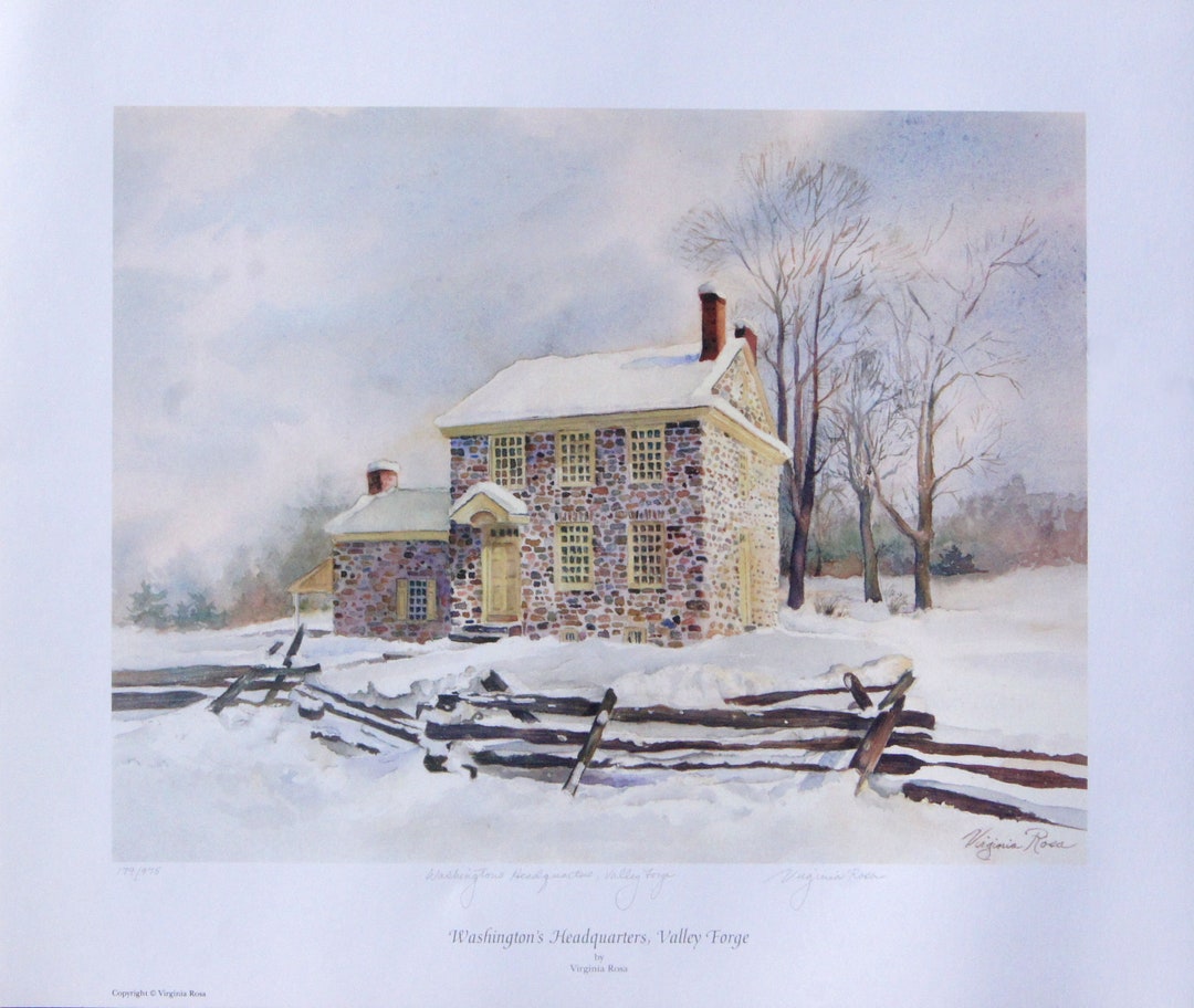 Washington's Headquarters, Valley Forge, Limited Edition - Etsy