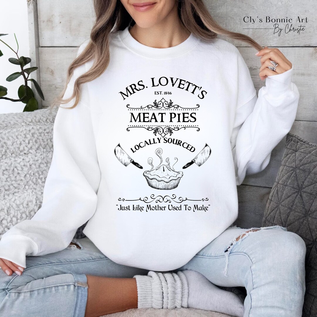 Mrs Lovetts Sweatshirt, Sweeney Todd Halloween Shirt, Sweeney Todd ...