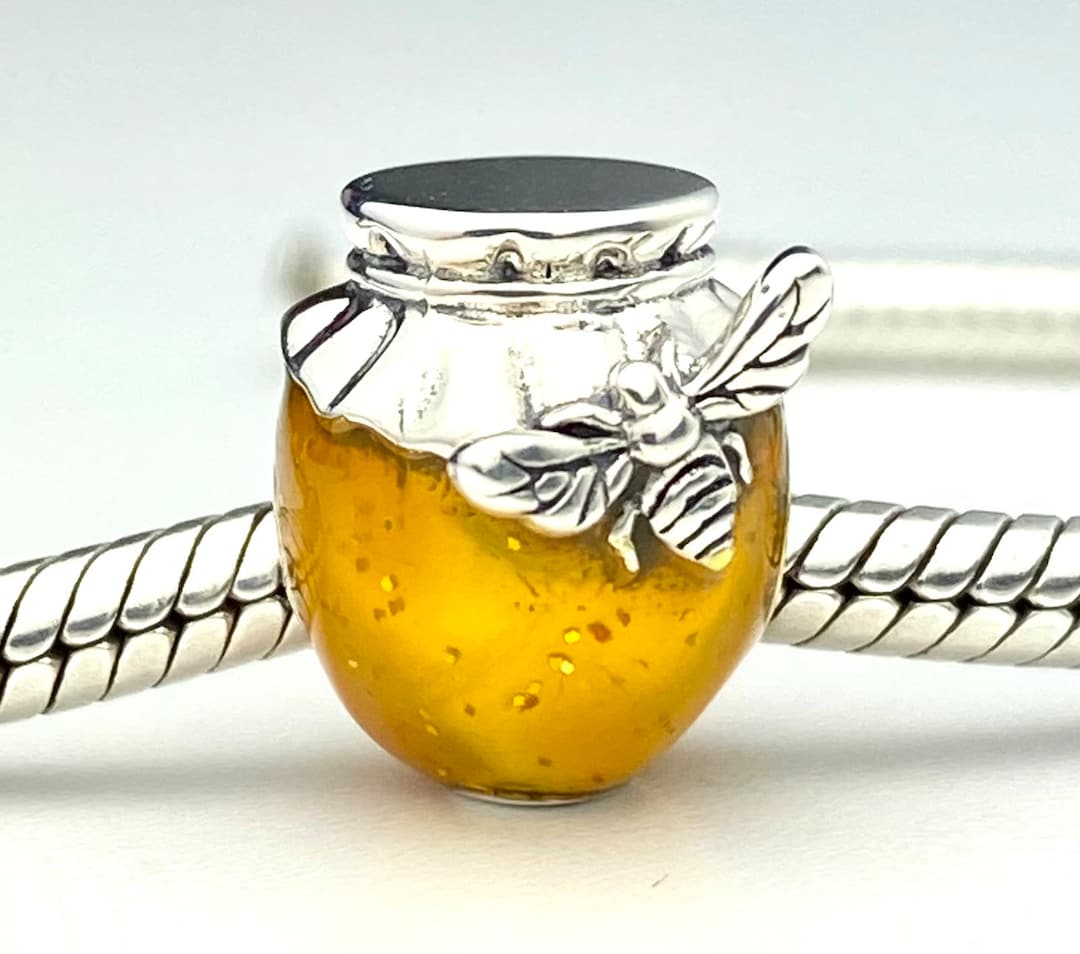Honey Pot Charm Bead Honey Bee Queen Bumblebee Insect Compatible With ...