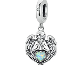 PANDORA Guardian Angel Sterling Silver Dangle Charm - Etsy