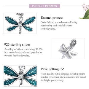 Dragonfly Dangle Charm Pendant Insect Wings Compatible With Pandora ...