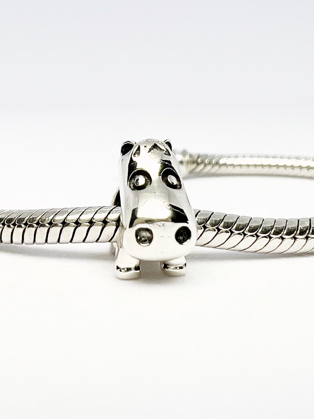 Hippo Charm Bead Hippopotamus Animal Zoo Compatible With Pandora ...