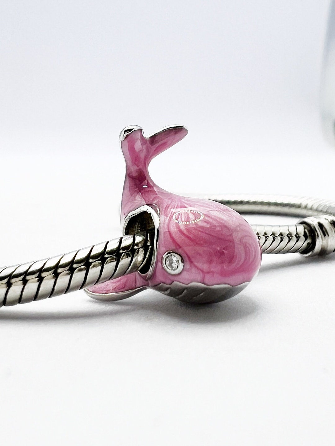 Pink Whale Charm Bead Sea Life Animal Holiday Compatible With Pandora ...