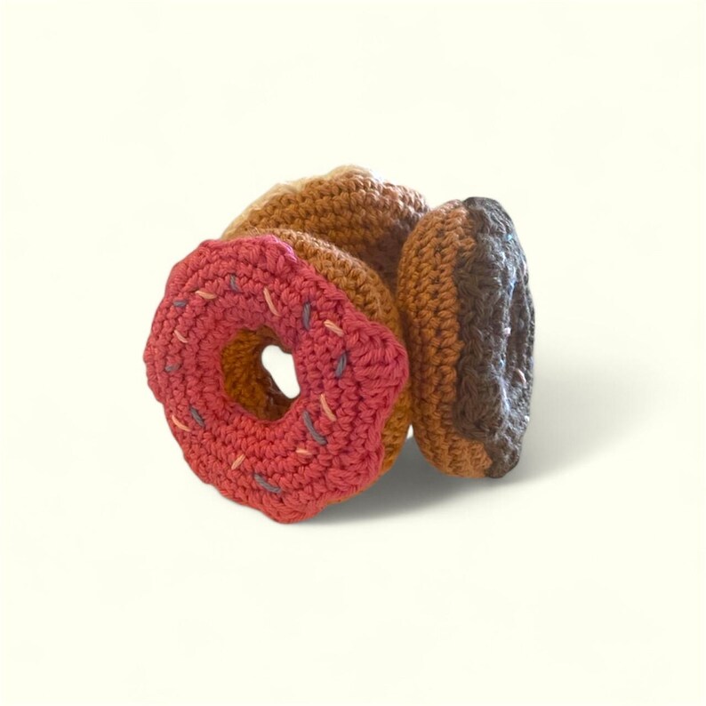 Catnip Crochet Mini Donut Cat Toy 3-pack - Etsy