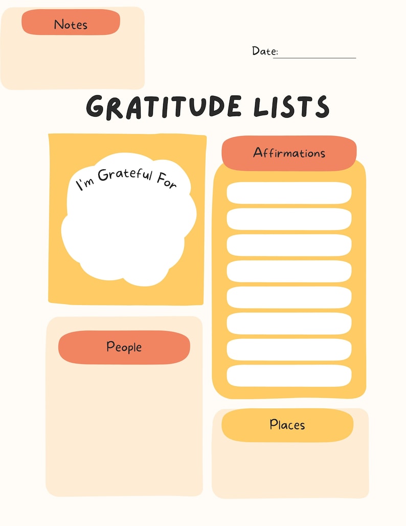 Gratitude Journal Printable BUNDLE for Kids! Gratitude Template ...
