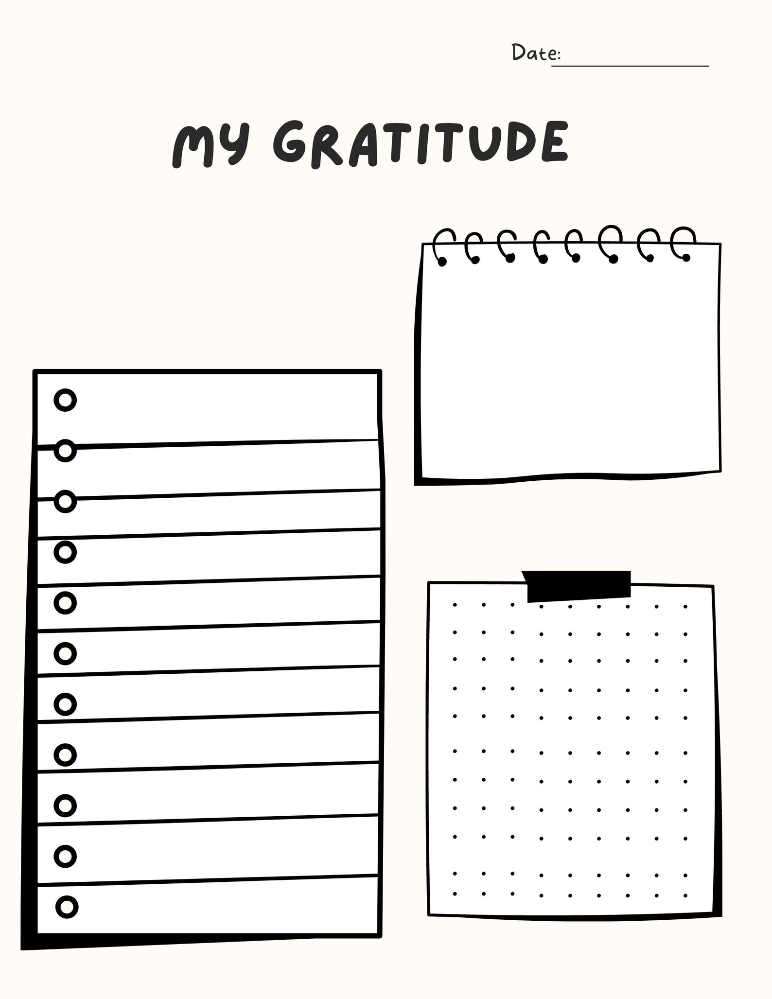 Gratitude Journal Printable BUNDLE for Kids! Gratitude Template ...