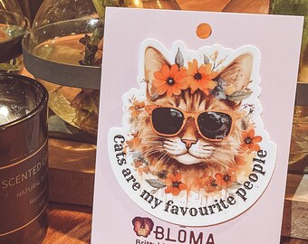 Cats Are My Jam Vinyl Sticker for Cat Lovers - Etsy