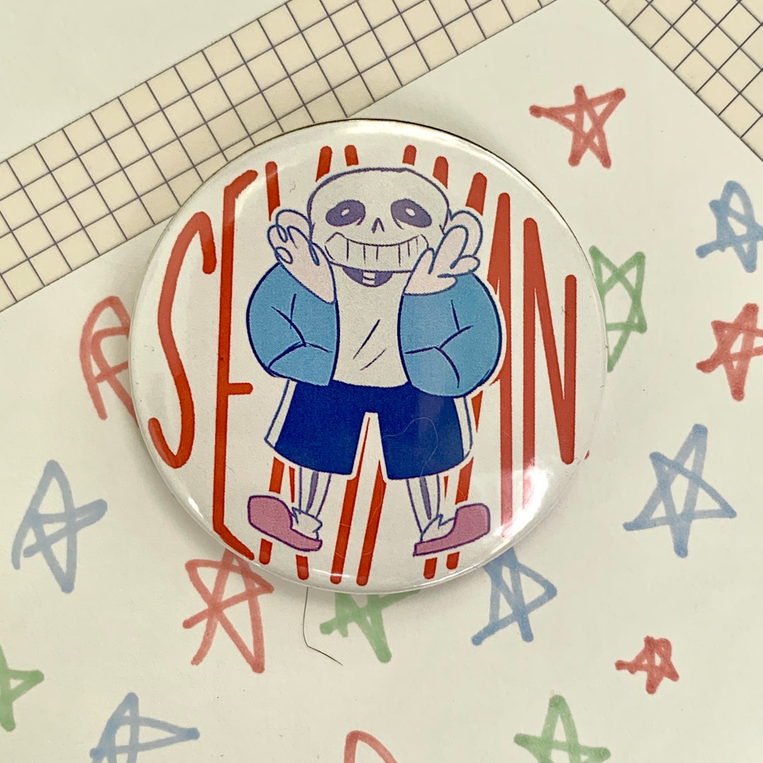 Sans 2 Pin Undertale - Etsy