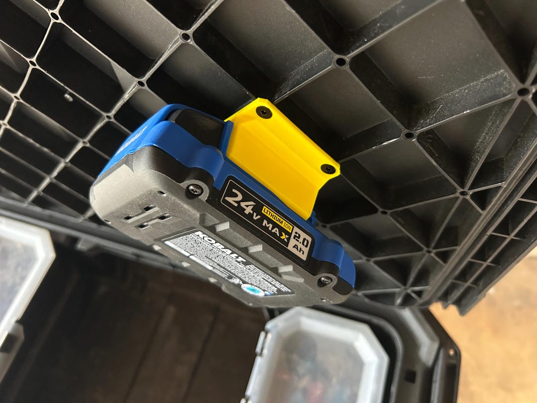 Toughbuilt Stacktech - Kobalt 24v Lid Mount - Battery Holder - Etsy