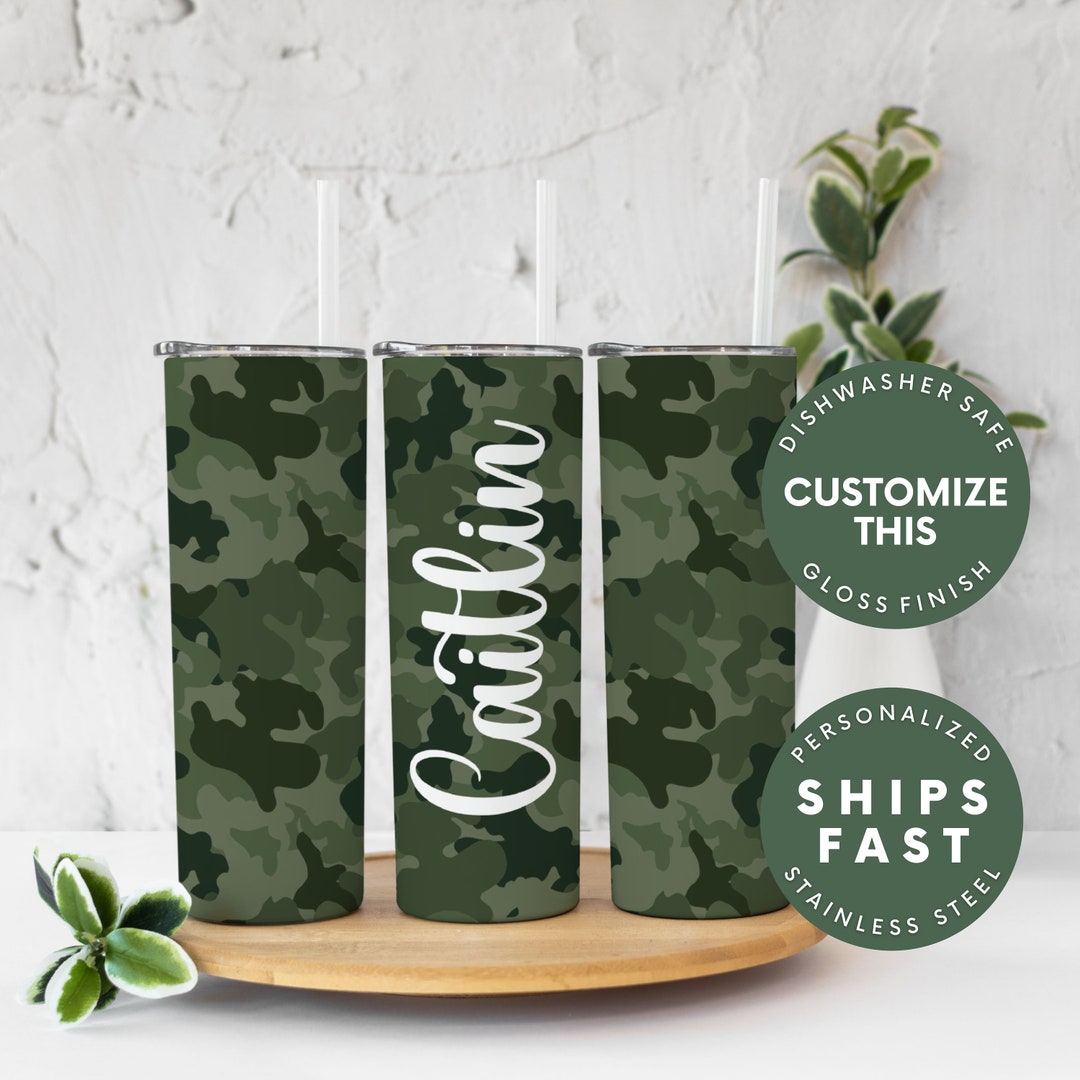 Custom Camo Tumbler, Custom Camouflage Tumbler, Camo Tumbler Travel Mug ...