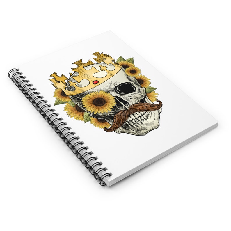 Skull Notebook, Gothic Journal, Skull Journal, College Student Gift ...