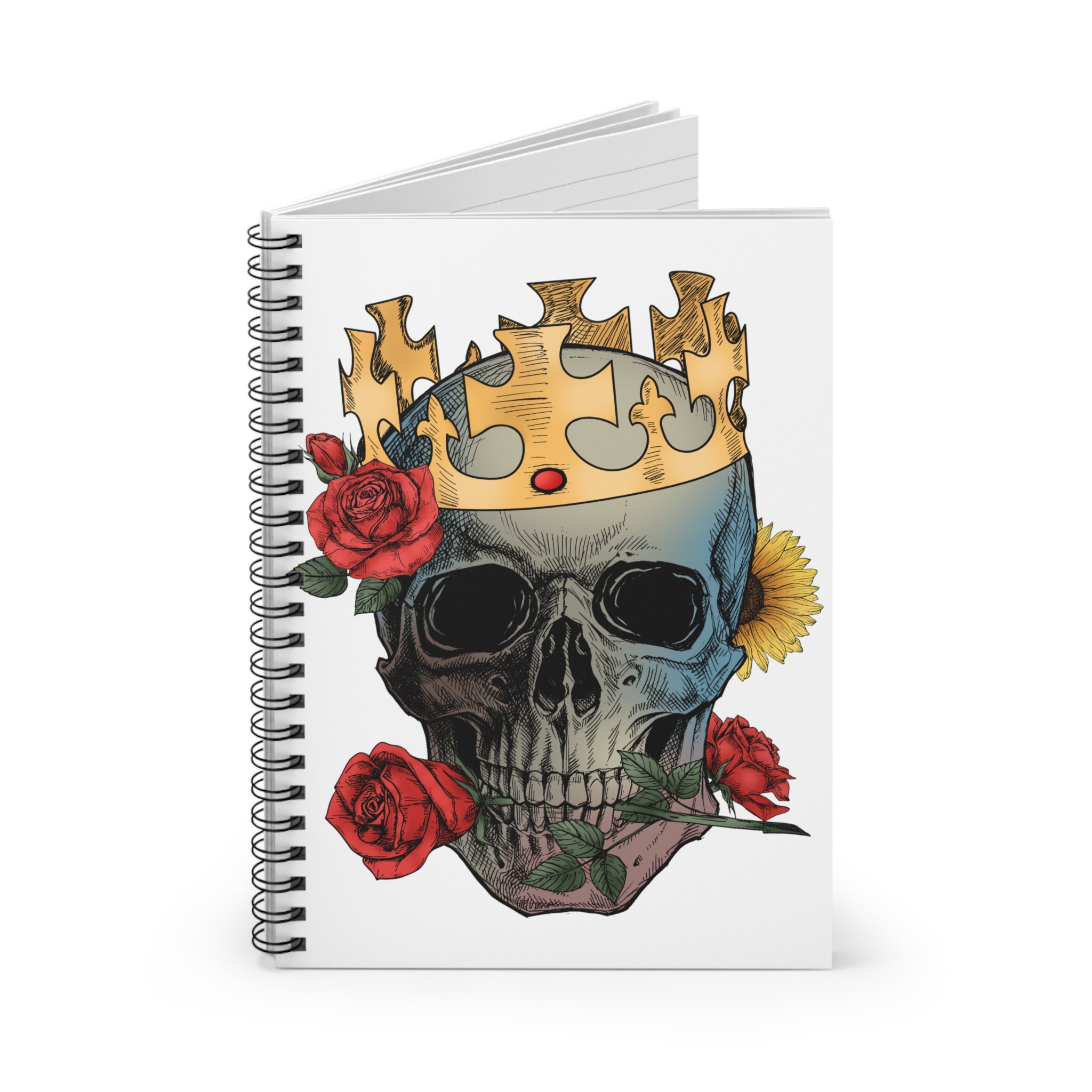 Skull Notebook, Gothic Journal, Skull Journal, College Student Gift ...