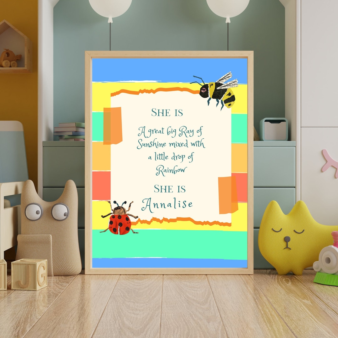 Personalised Nursery Prints Custom Prints Gifts for Kids - Etsy