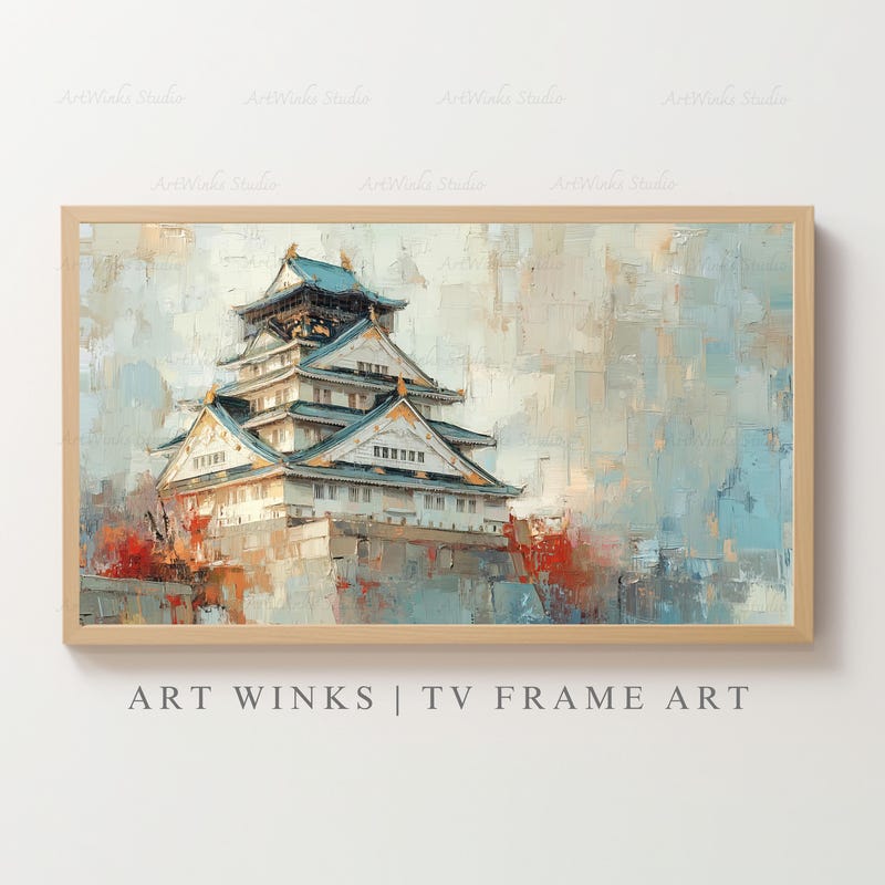 Osaka Castle Art Framed - Etsy
