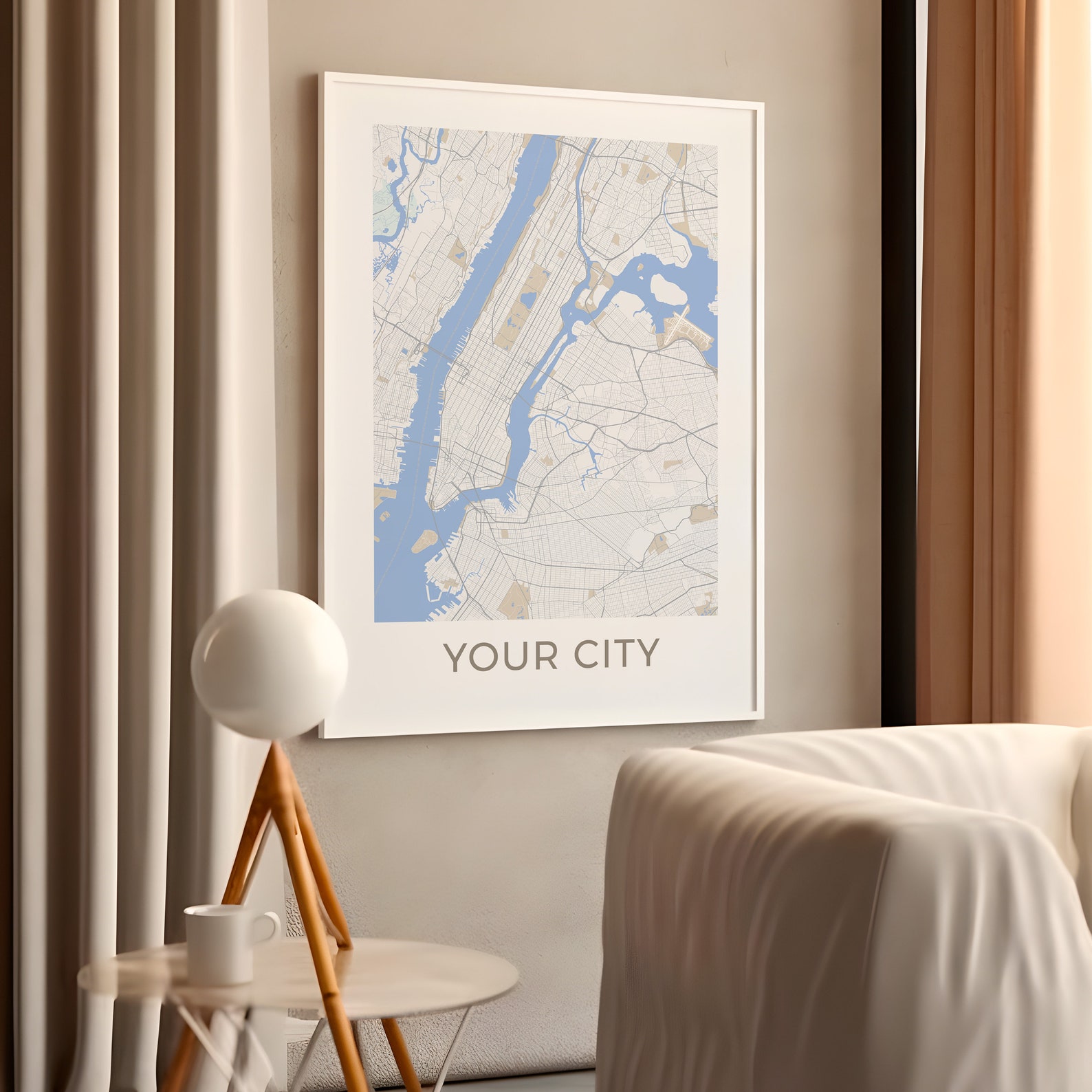 Custom City Map, Customized Map Wall Art, Custom Map Poster, Customized ...