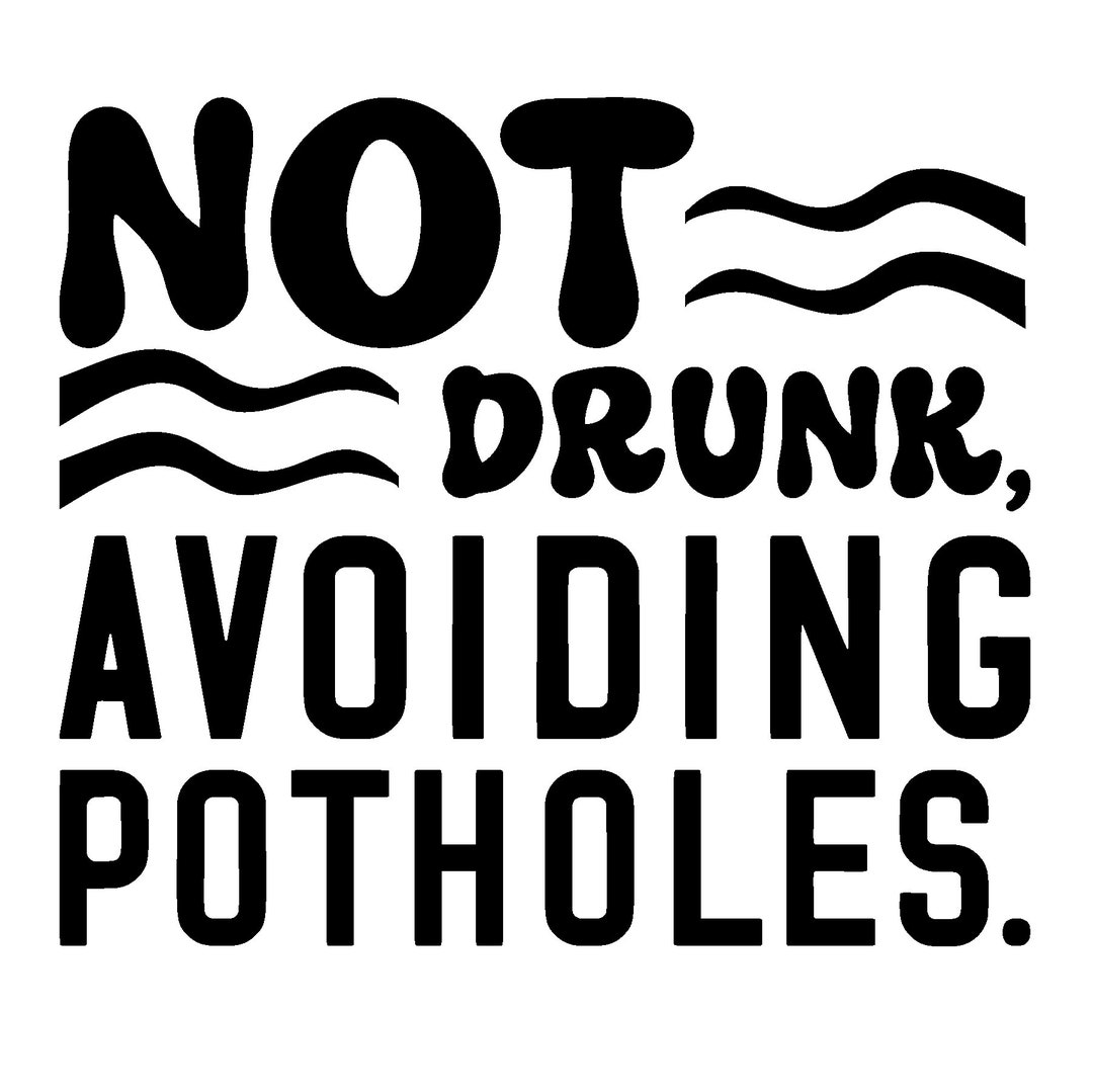 Avoiding Potholes Card Decal 4x4 - Etsy