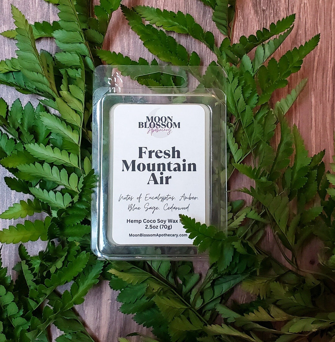 Fresh Mountain Air Wax Melt Sage, Eucalyptus & Cedarwood Scent Hemp ...