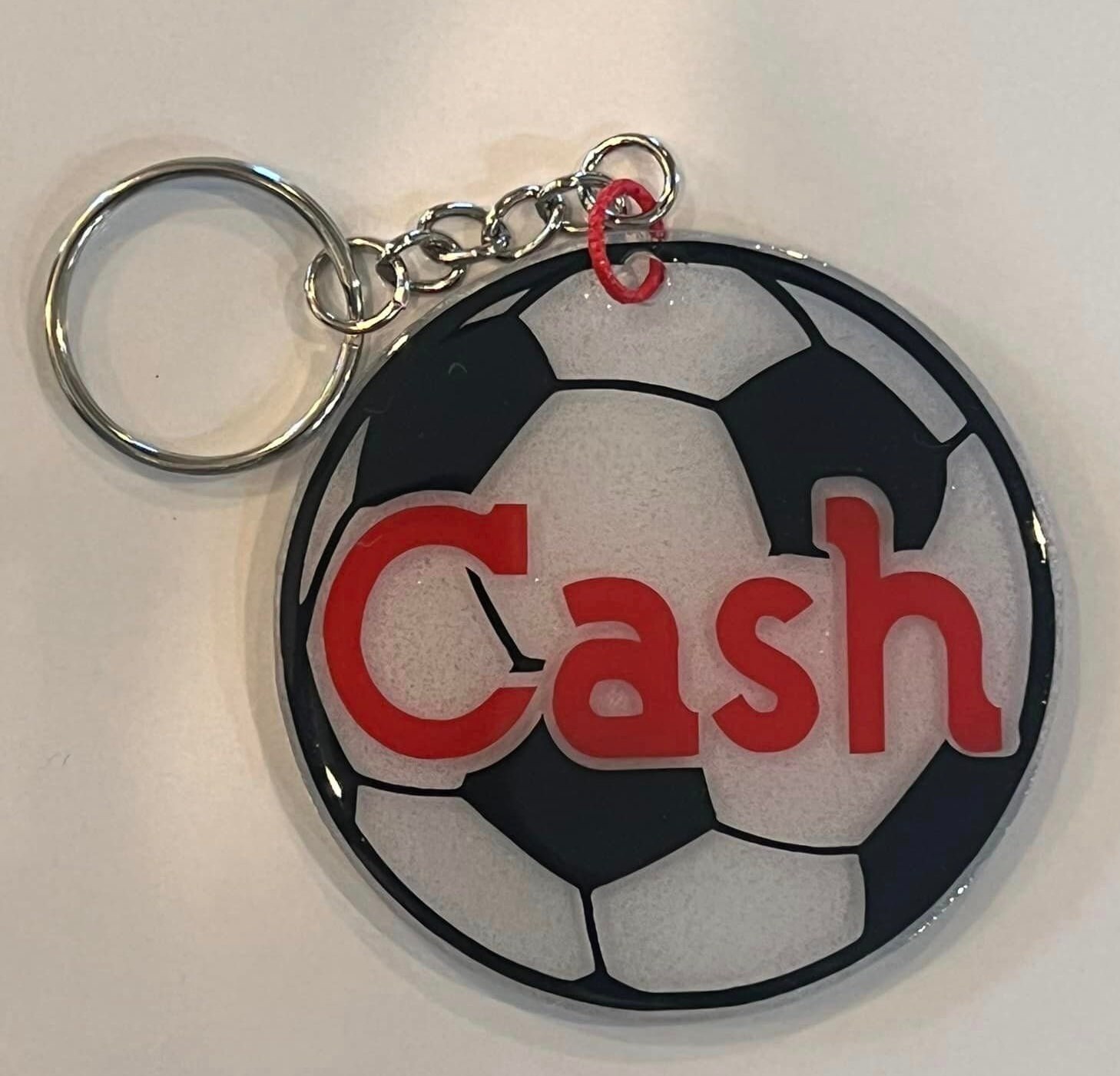 Personalized Soccer Acrylic Key Chain | Bag Charm | Bag Tag | Soccer ...