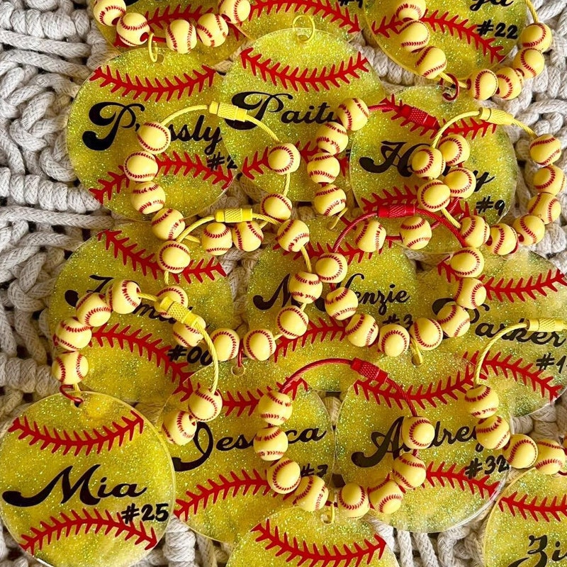 Softball Tags - Etsy