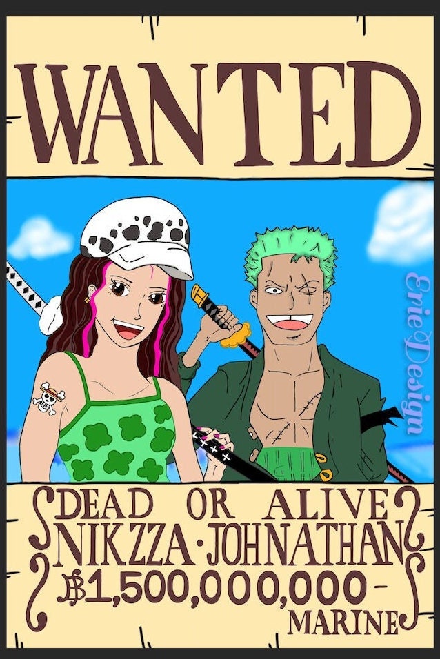 One Piece Custom Wanted Poster DIGITAL or PHYSICAL COPY - Etsy