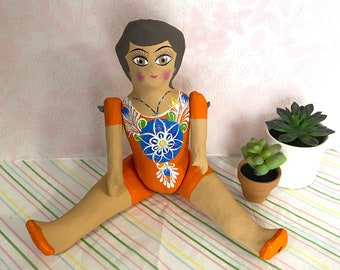 Orange Paper Doll - Etsy