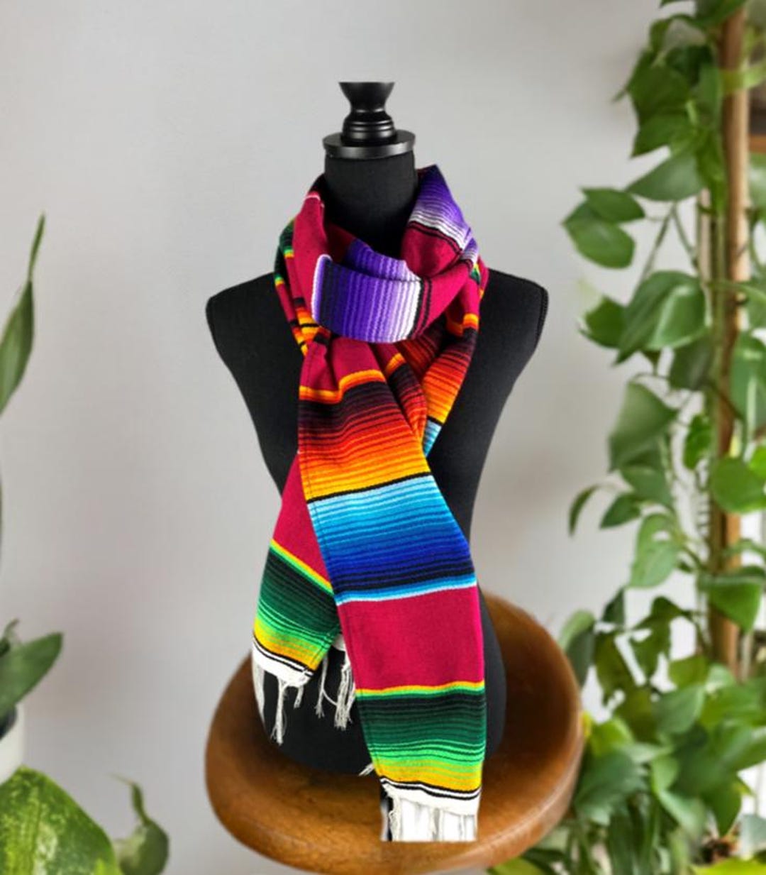 Bautiful Mexican Saltillo Serape Scarf - Etsy