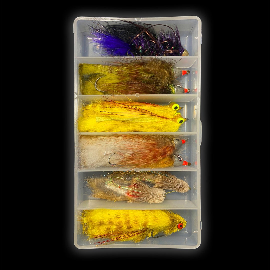 Streamer Assortment Box - 12 Flies - Trout Flies - Lake Flies - Leeches ...