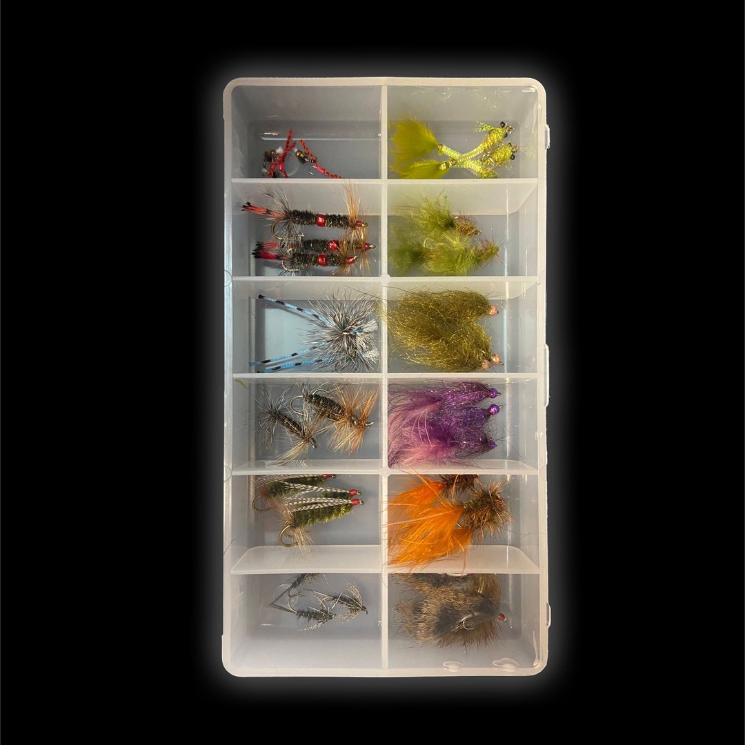 Lake Fly Assortment Box - 39 Flies - Streamer Flies - Bead Head Nymphs ...