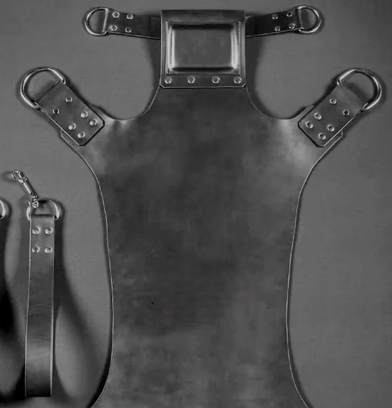 Handcrafted Original Leather Swing Heavy Duty Play Room Black Leather ...