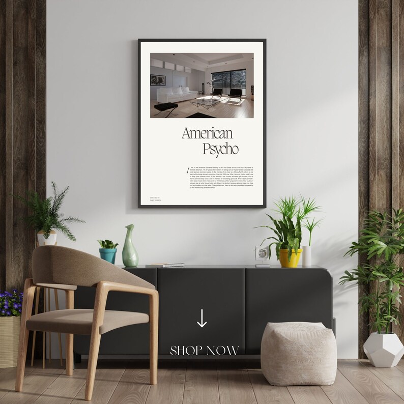 Patrick Bateman Morning Routine Movie Poster - Digital Download ...