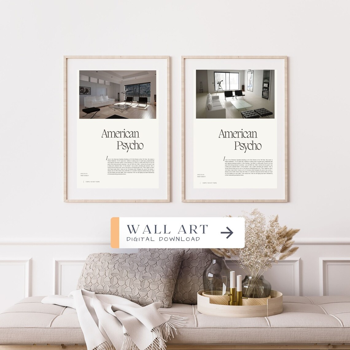 Patrick Bateman Morning Routine Movie Poster - Digital Download ...