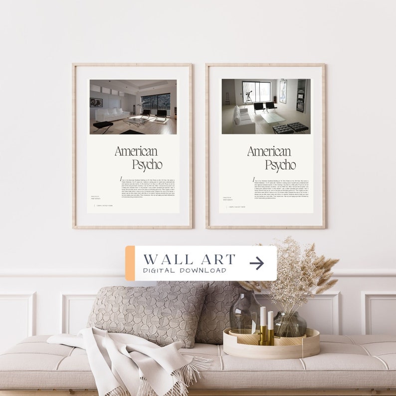 Patrick Bateman Morning Routine Movie Poster - Digital Download ...