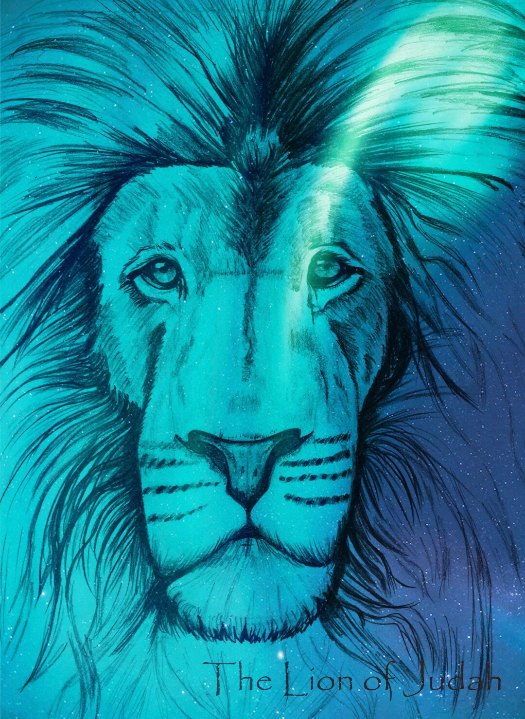 Lion of Judah Night Sky Art Print - Etsy
