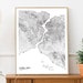 Istanbul Map, Turkey, Digital Prints, City Map, Maps, Wall Art, Gift ...