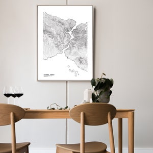 Istanbul Map, Turkey, Digital Prints, City Map, Maps, Wall Art, Gift ...
