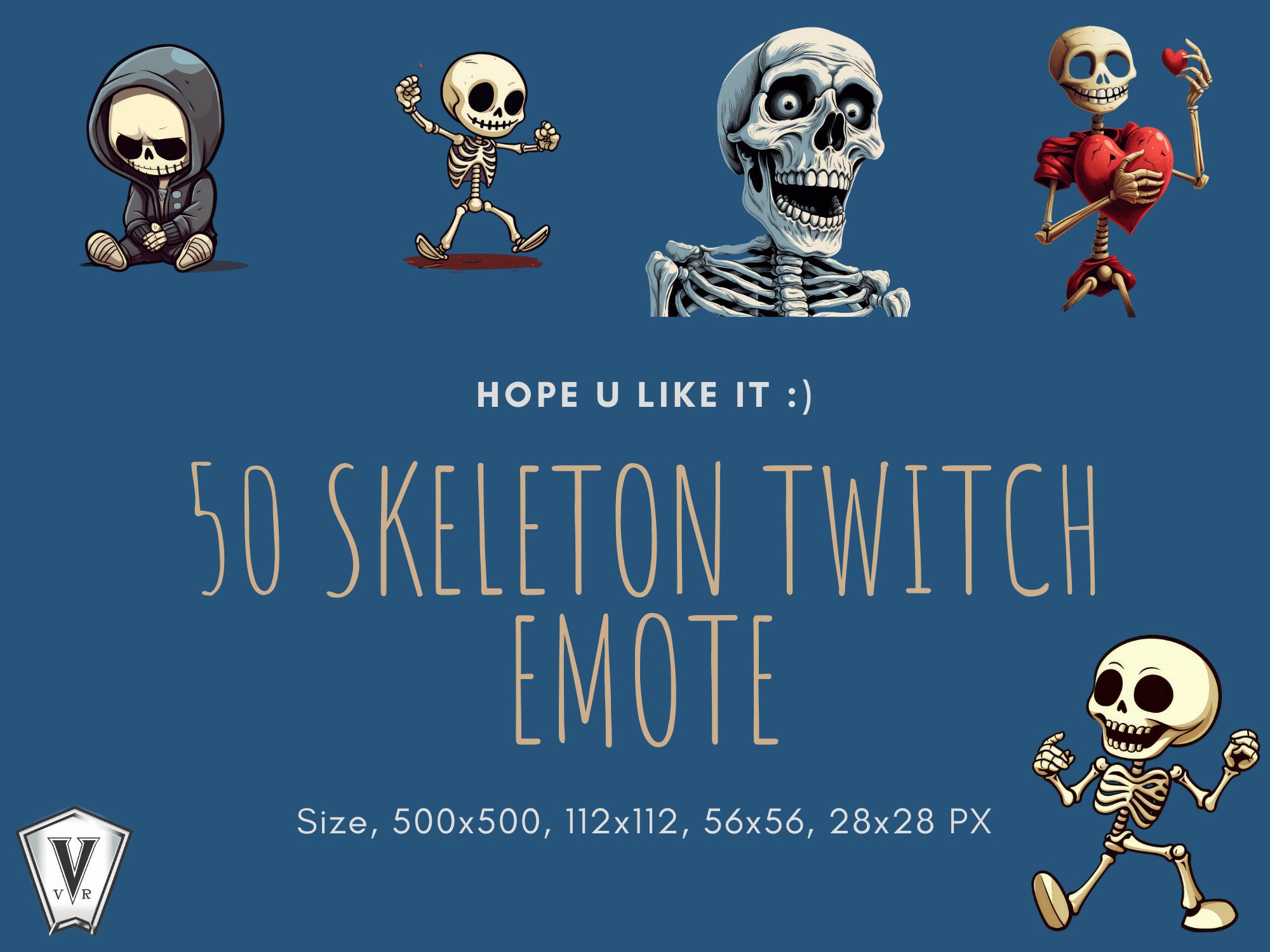 50 Skeleton Twitch Emotes Chibi Skeleton | Dancing Skeleton | in Love ...