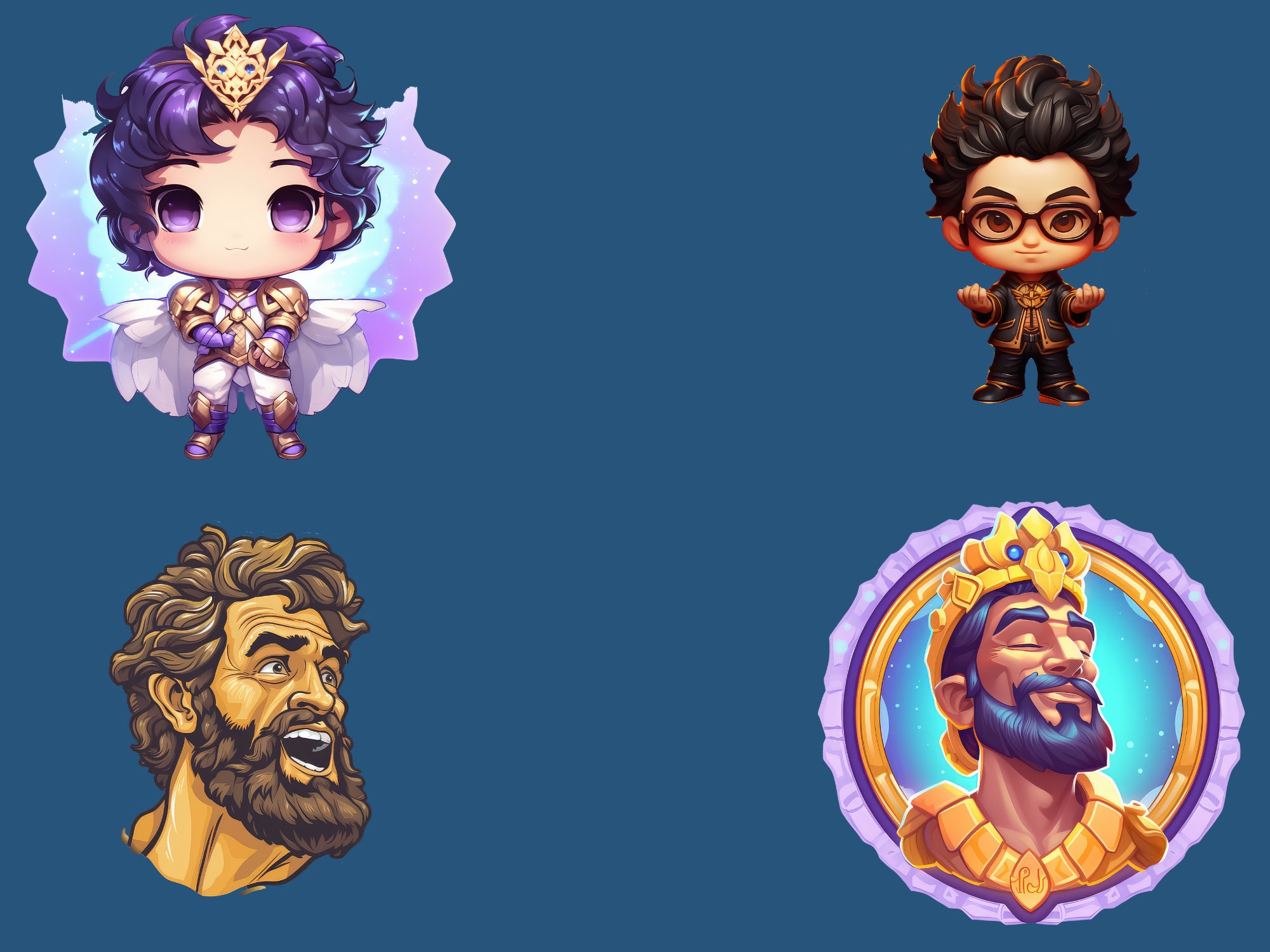 20 Gods Twitch Emotes, Norse Mythology, Chibi Emote, Fire Emote, Kekw ...