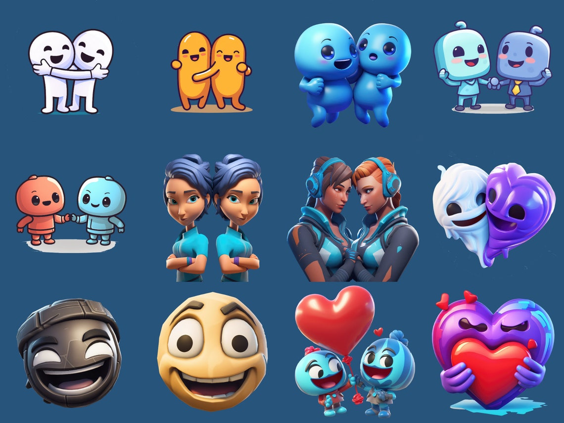 53 Random Twitch Discord Emotes Devil Emote Vampire Emote - Etsy