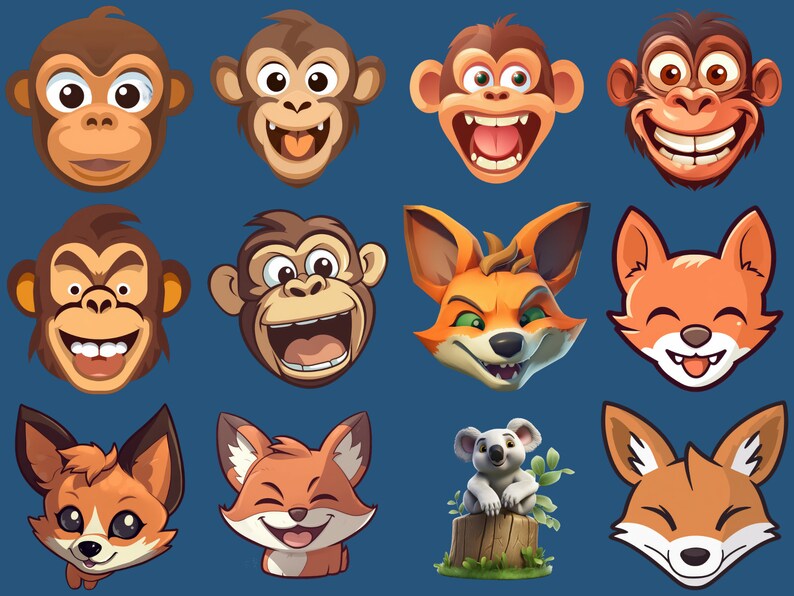 42 Twitch Emotes About Animals Lion Fox Pandas Dog Cat Koala Owl Emote ...