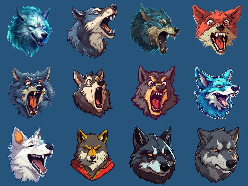 34 Twitch Wolf Emotes Chibi Wolf Very Cute Wolf Emotes Badass Wolf ...