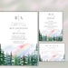 Forest Wedding Invitation Template: Rustic Greenery Eucalyptus ...