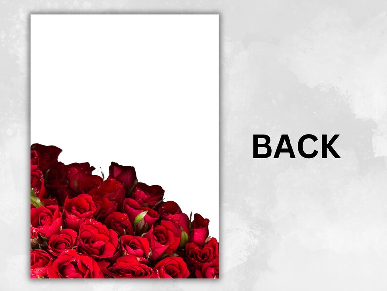 Red Rose Wedding Invitation Set, Red Rose RSVP, Dark Red Floral ...