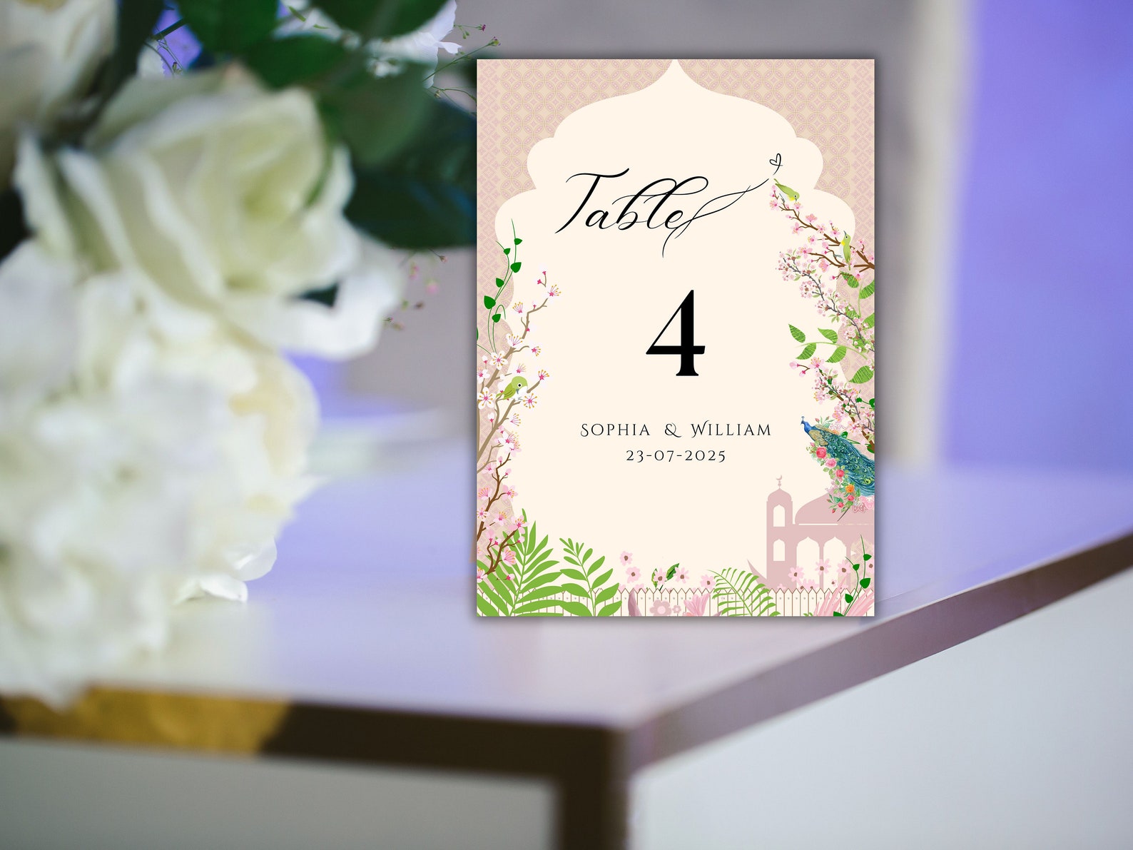 Wedding Table Number Template, Wedding Number, Printable Table Number ...