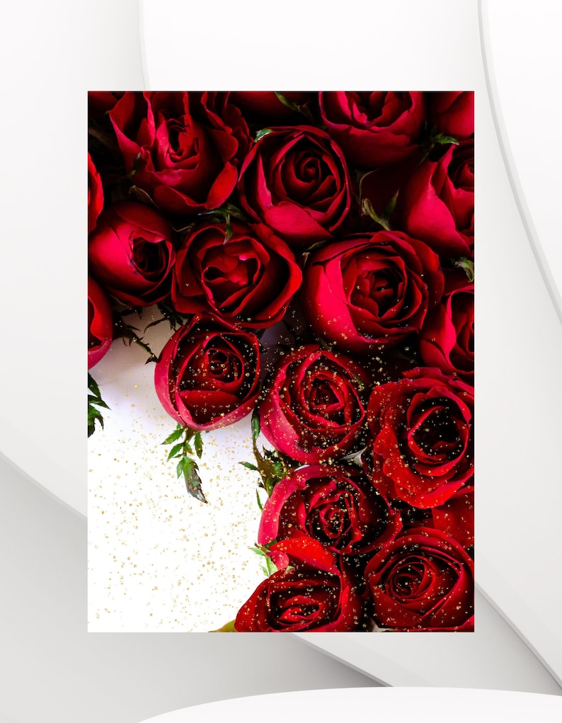 Red Rose Wedding Invitation Set, Red Rose RSVP, Dark Red Floral, Red ...