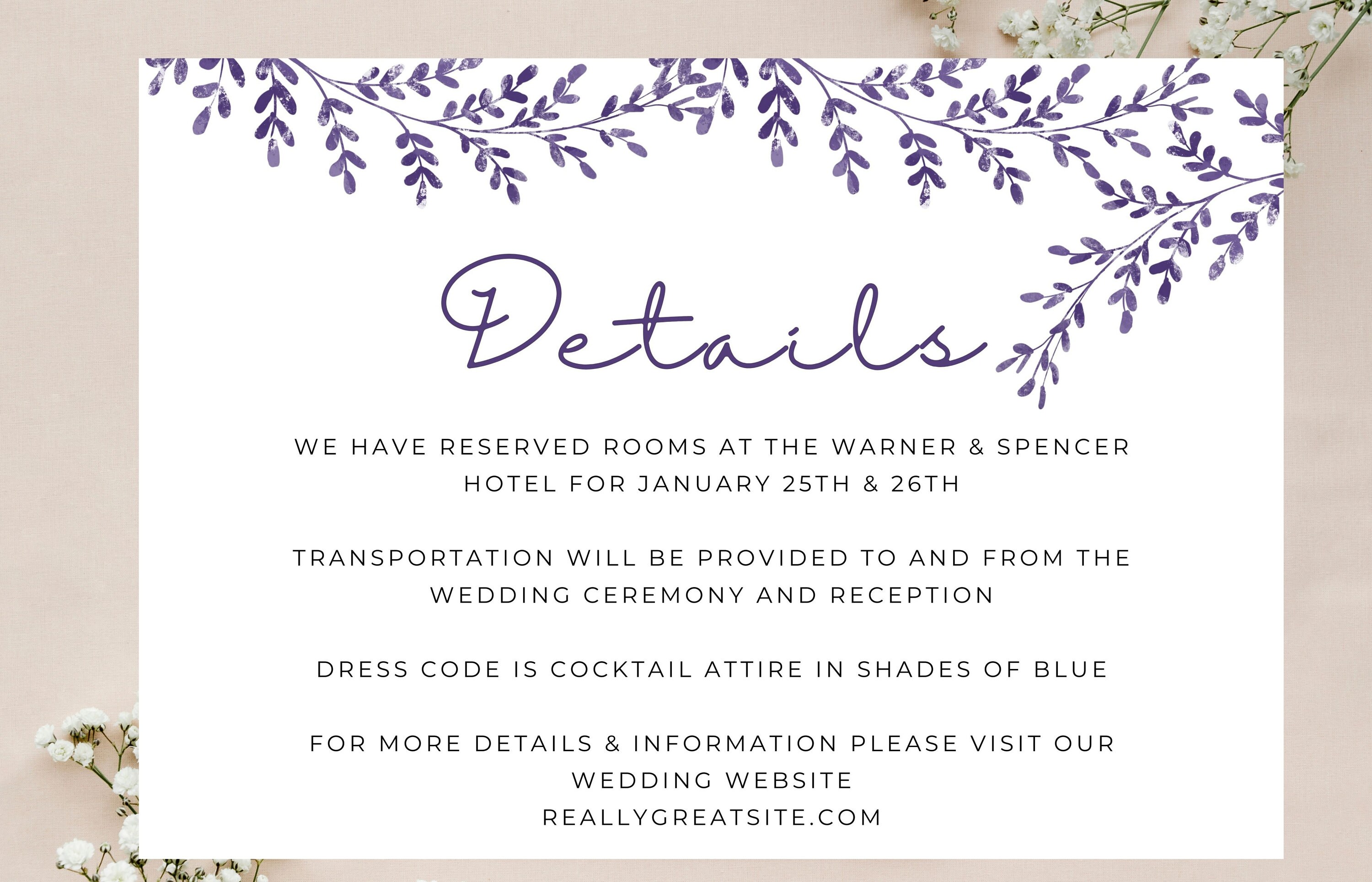 Wedding Invitation Template, Printable Wedding Invitation, Wedding ...