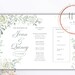 Wedding Program Card Template, Wedding Details Card, Wedding Card ...