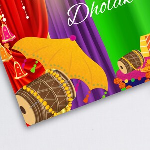 Dholki Welcome Sign as Dholki Decor Digital, Dholki Sign & Dholki ...