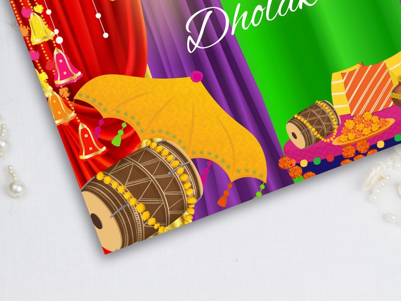Dholki Welcome Sign as Dholki Decor Digital, Dholki Sign & Dholki ...