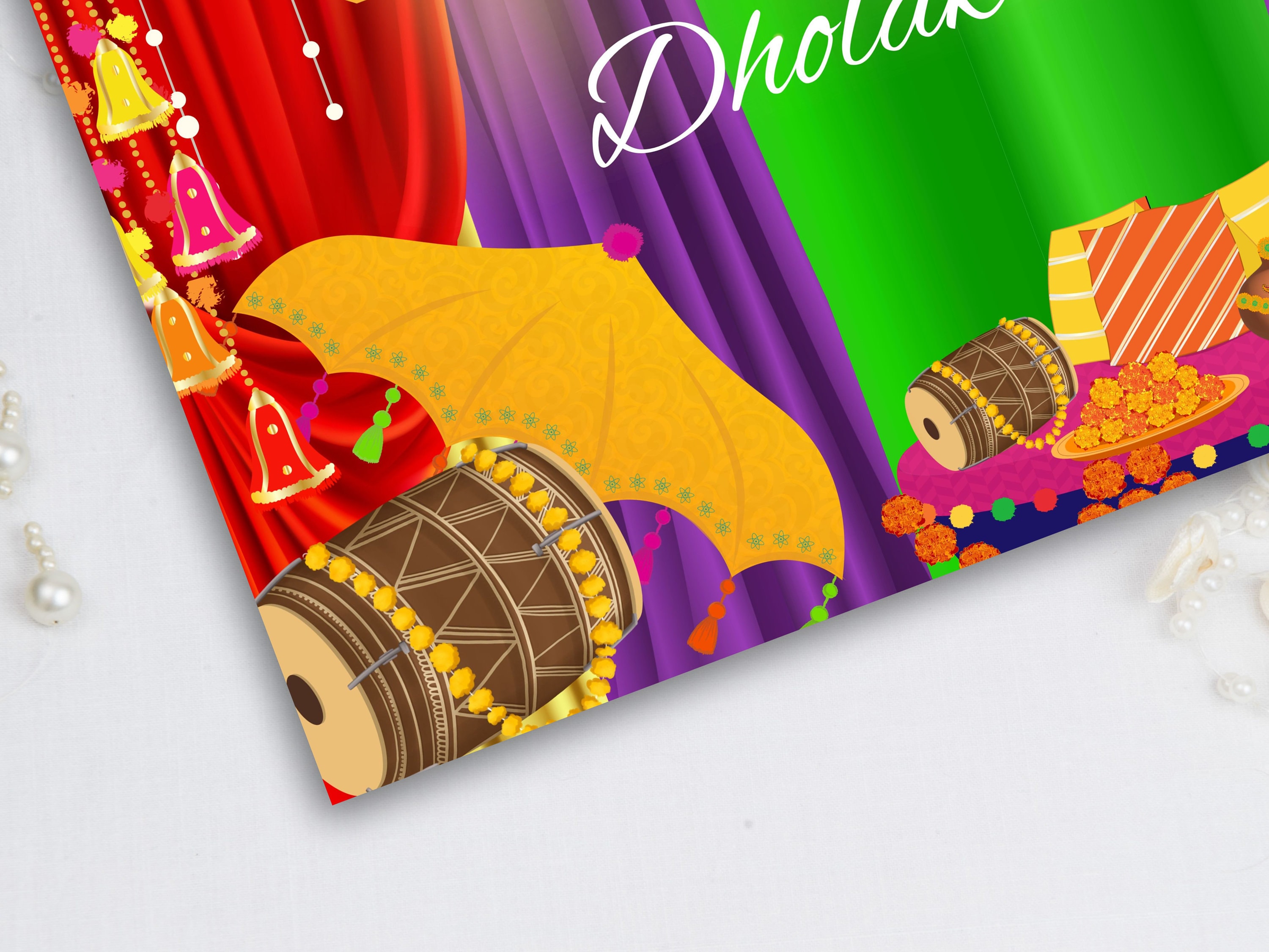 Dholki Welcome Sign as Dholki Decor Digital, Dholki Sign & Dholki ...